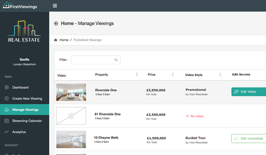 Home - First Viewings